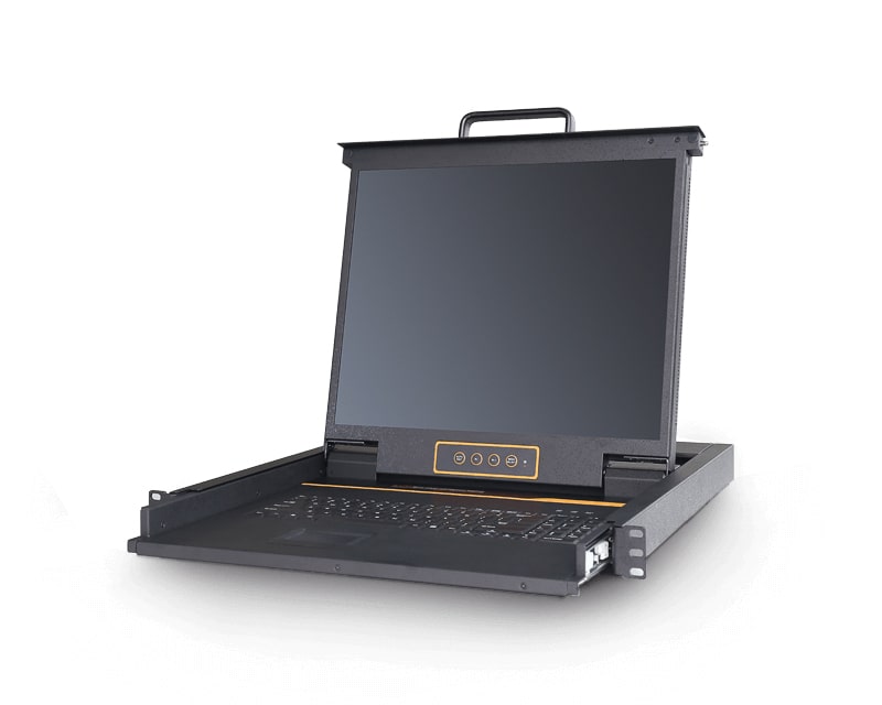 19" Rackmount LCD KVM Console - 1U, DVI, Up To 1280x1024@60Hz.